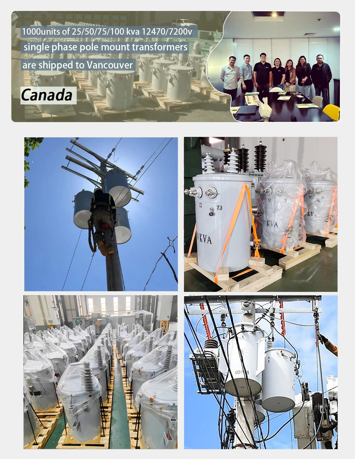 Factory Of Conventional Type Overhead Pole Mounted Transformers